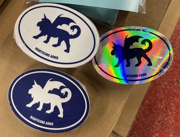 4″ Oval Manticore Arms sticker - Manticore Arms
